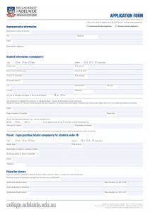 Agent Resources - The University of Adelaide College
