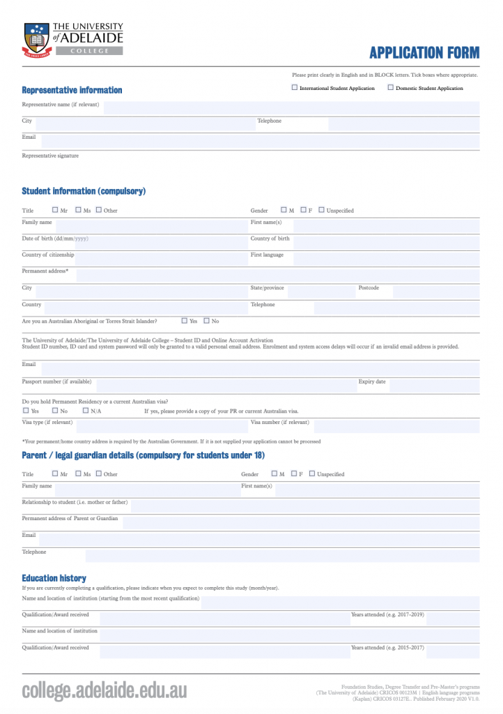 Agent Resources - The University of Adelaide College